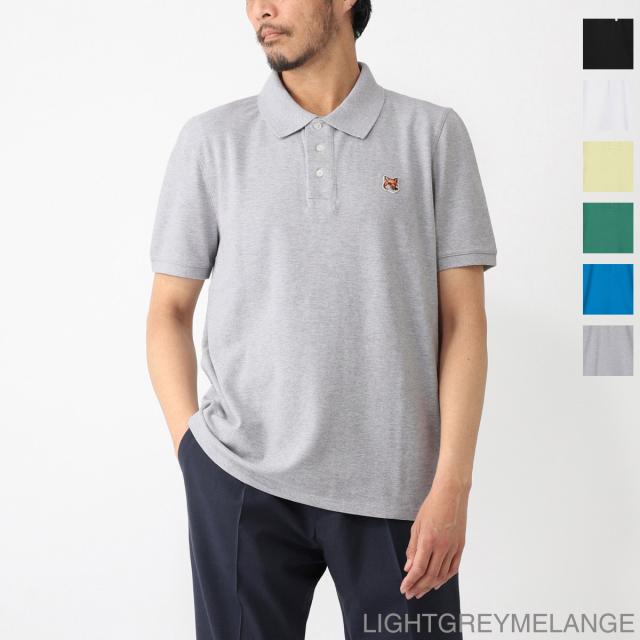 [あす着] メゾンキツネ MAISON KITSUNE ポロシャツ メンズ FOX HEAD PATCH REGULAR POLO