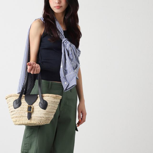 [あす着] ジェイ&エム デヴィッドソン J&M DAVIDSON バスケットバッグ かごバッグ レディース SMALL BASKET