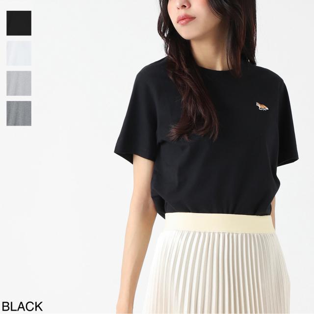 [あす着] メゾンキツネ MAISON KITSUNE クルーネックTシャツ レディース BABY FOX PATCH REGULAR TEE SHIRT