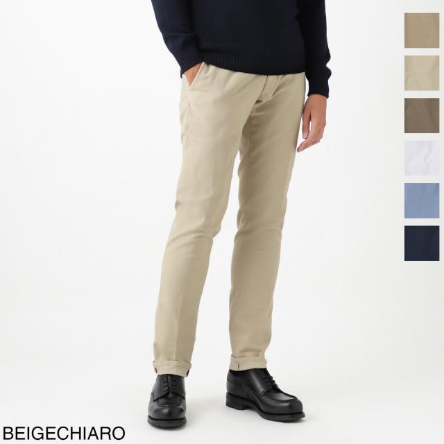 [あす着] インコテックス INCOTEX スラックス コットンパンツ メンズ SLIM FIT 100型 17S100-9822A