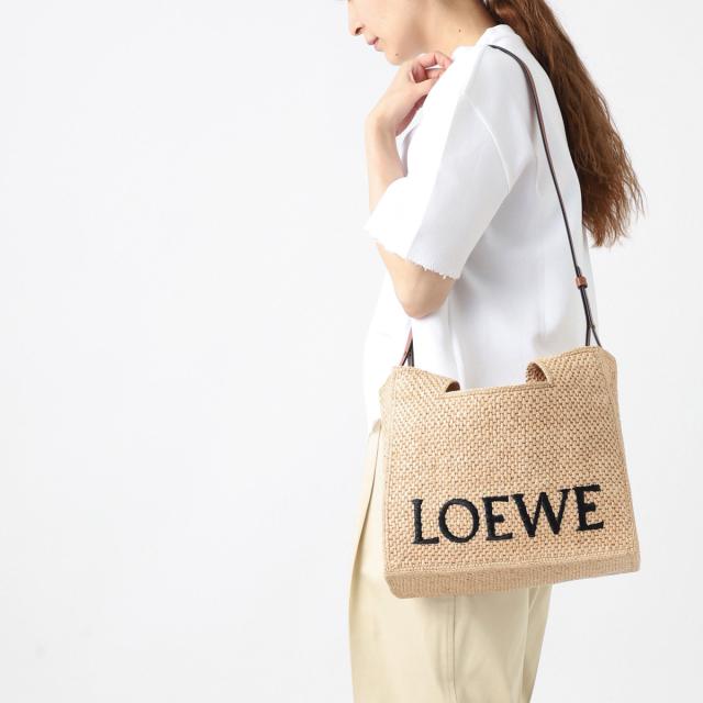 [あす着] ロエベ LOEWE トートバッグ 2WAY ショルダーバッグ レディース LOEWE FONT TOTE MEDIUM BAG