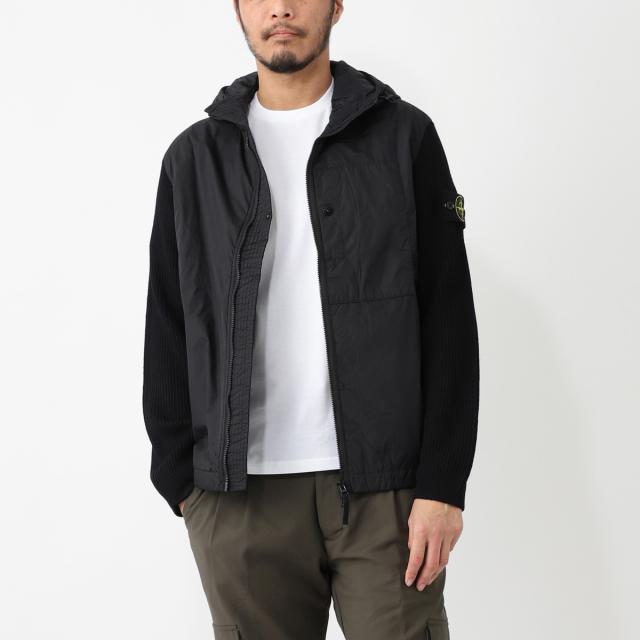 [あす着] ストーンアイランド STONE  中綿入り ジップアップ ブルゾン メンズ 45637 CRINKLE REPS R-NY WITH PRIMALOFT-TC