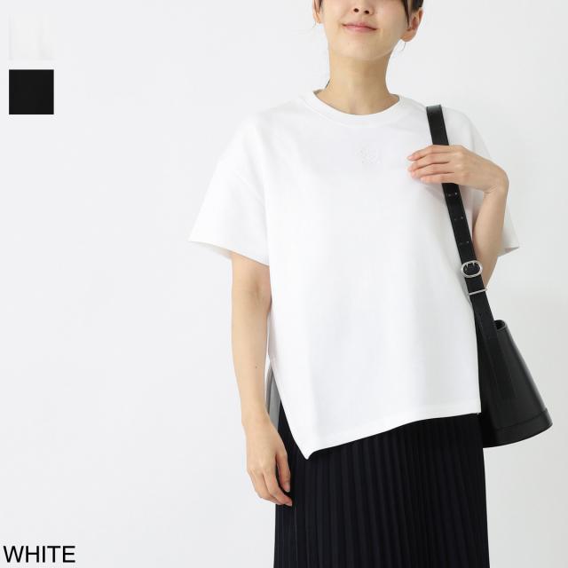 [あす着] ロエベ LOEWE クルーネックTシャツ レディース ASYMMETRIC T-SHIRT