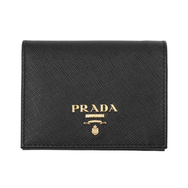 [あす着] プラダ PRADA 2つ折り財布 小銭入れ付き レディース SAFFIANO L