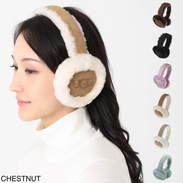 [あす着] アグオーストラリア UGG Australia イヤーマフ レディース SHEEPSKIN EMROIDERY EARMUFF