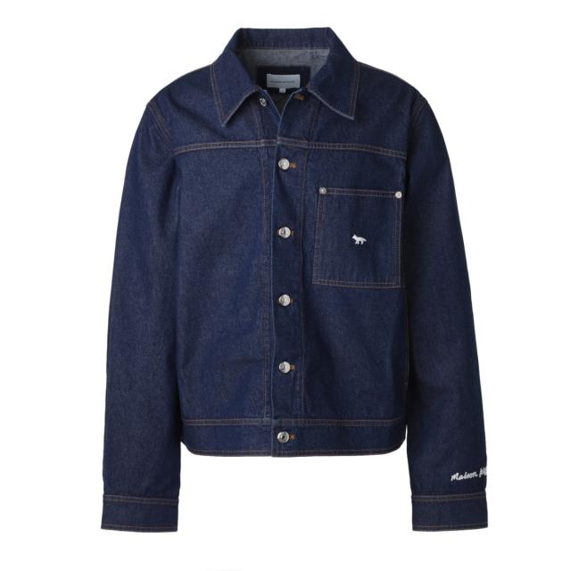 [あす着] メゾンキツネ MAISON KITSUNE デニムジャケット メンズ STRAIGHT DENIM JACKET