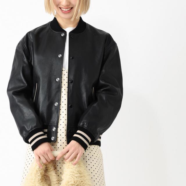 [あす着] セリーヌ CELINE レザージャケット テディジャケット レディース TEDDY CELINE PARIS PERFORE