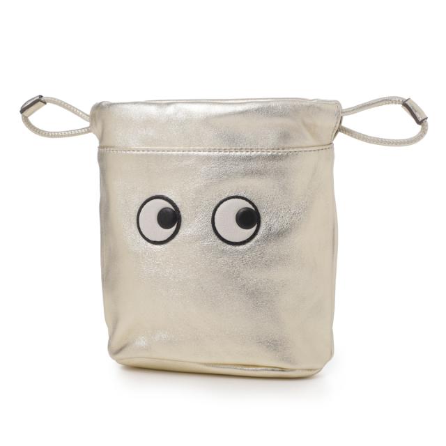 [あす着] アニヤ・ハインドマーチ ANYA HINDMARCH ポーチ ミニバッグ レディース DRAWSTRING POUCH EYES IN LLIC NAPPA