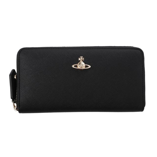 [あす着] ヴィヴィアンウエストウッド Vivienne Westwood ラウンドファスナー長財布 小銭入れ付き レディース CLASSIC ZIP ROUND WALLET