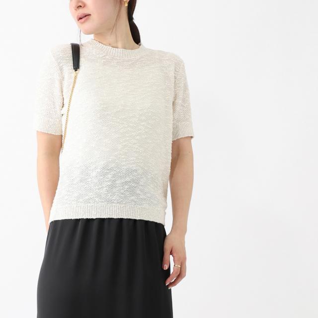 [あす着] モンクレール MONCLER 半袖クルーネックニット レディース