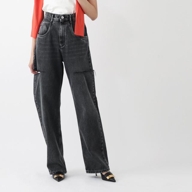 [あす着] メゾンマルジェラ Maison Margiela ジップフライジーンズ レディース CUT-OUT JEANS