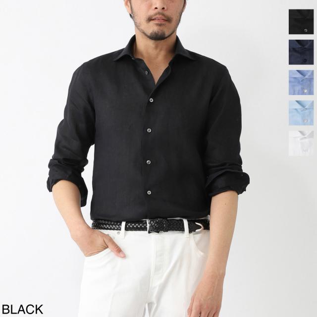 [あす着] ボリエッロ BORRIELLO ワイドカラー シャツ セミワイドカラー フレンチカラー メンズ MARECHIARO SLIM FIT