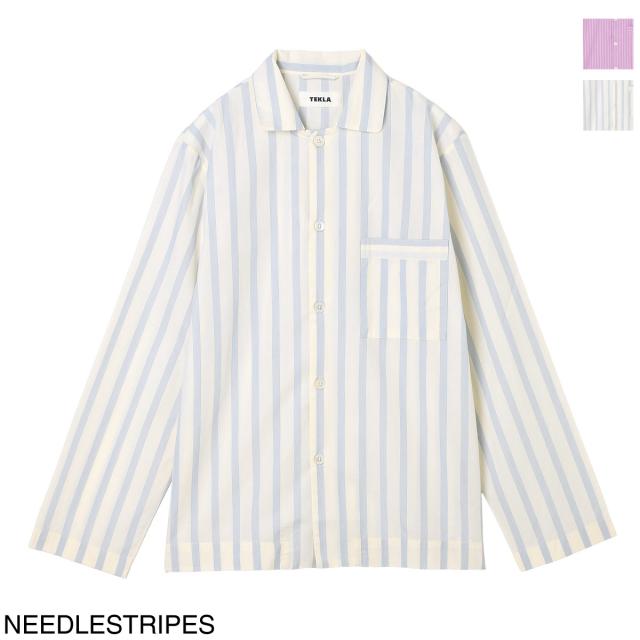 [あす着] テクラ TEKLA パジャマ シャツ カジュアルシャツ メンズ レディース POPLIN LONG-SLEEVED SHIRT