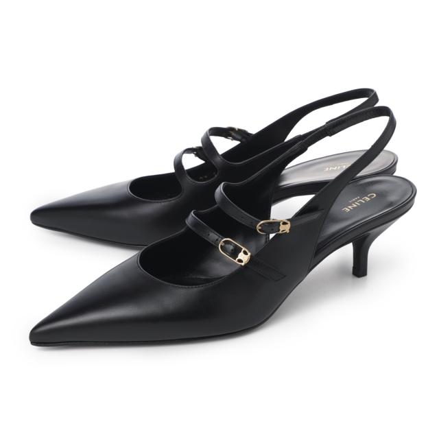 [あす着] セリーヌ CELINE パンプス レディース CELINE JUDY DOUBLE STRAP MARY JANE SLINGBACK