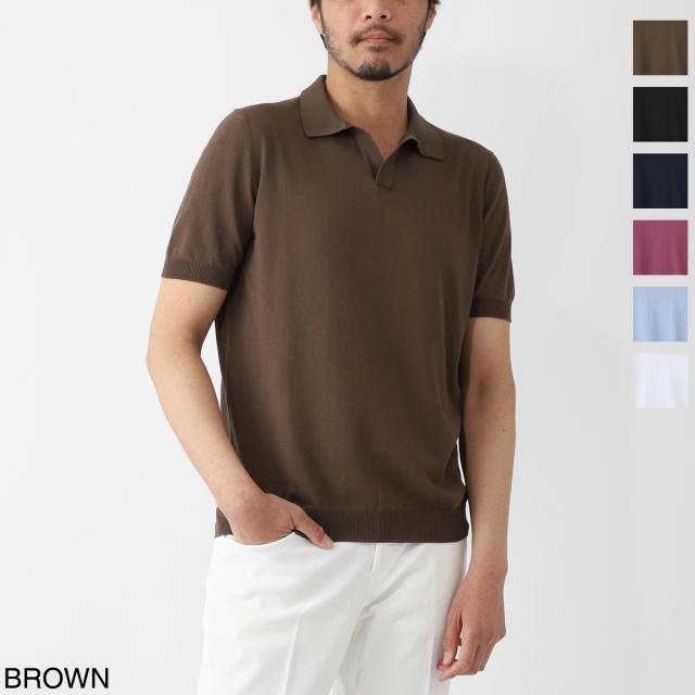 [あす着] タリアトーレ TAGLIATORE ニットポロシャツ スキッパーポロシャツ メンズ KEITH