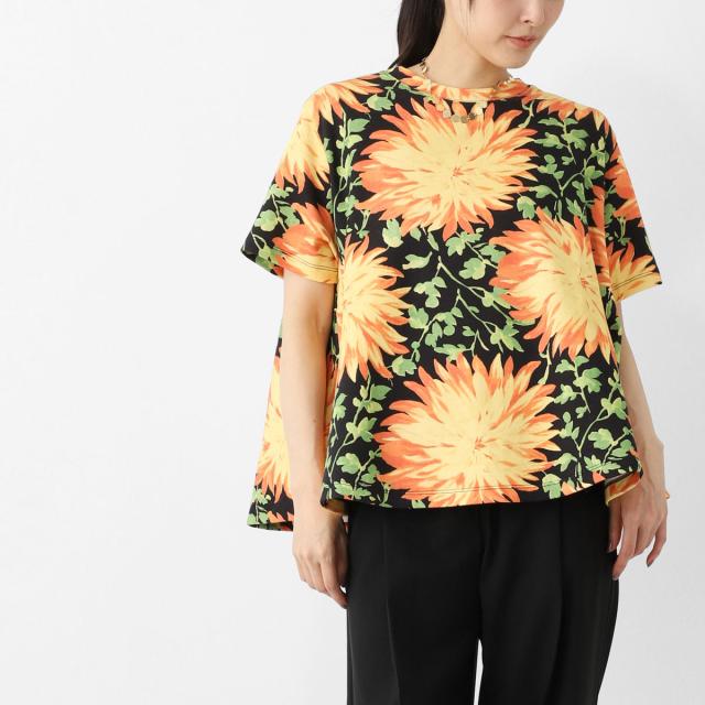 [あす着] ロエベ LOEWE クルーネック Tシャツ レディース TRAPEZE TOP