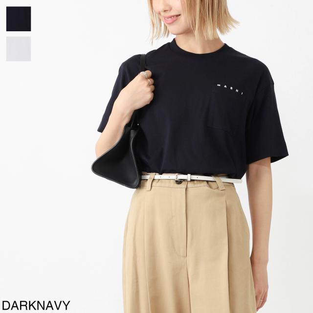 『ネコポス対応(1点まで)』[あす着] マルニ MARNI クルーネックTシャツ KIDS キッズ ガールズ レディース