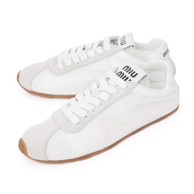 [あす着] ミュウミュウ miu miu スニーカー レディース PLUME SNEAKERS
