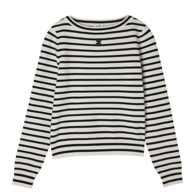 [あす着] セリーヌ CELINE クルーネックニット レディース MARINIERE TRIOMPHE