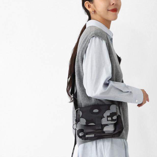 [あす着] マリメッコ marimekko ショルダーバッグ クロスボディバッグ レディース Mini Messenger Unikko shoulderbag