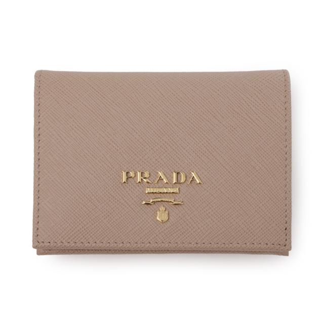 [あす着] プラダ PRADA 2つ折り財布 小銭入れ付き レディース SAFFIANO L