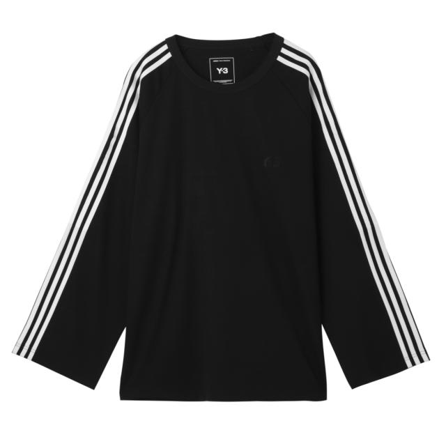 [あす着] ワイスリー Y-3 クルーネック 長袖Tシャツ メンズ Y-3 LONG SLEEVE TEE 3-STRIPES