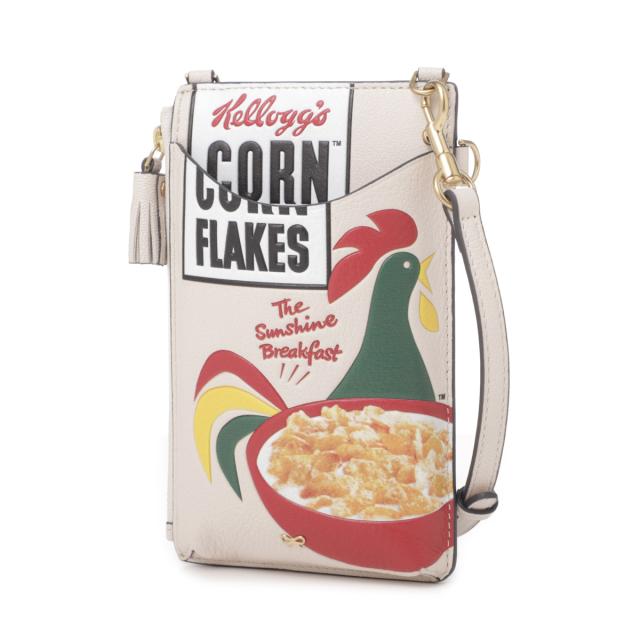 [あす着] アニヤ・ハインドマーチ ANYA HINDMARCH スマートフォンポーチ レディース CORNFLAKES ZIP PHONE POACH