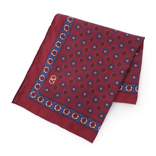 [あす着] ヴァレンティノガラヴァーニ VALENTINO GARAVANI スカーフ メンズ FOULARD 45×45 FOULA