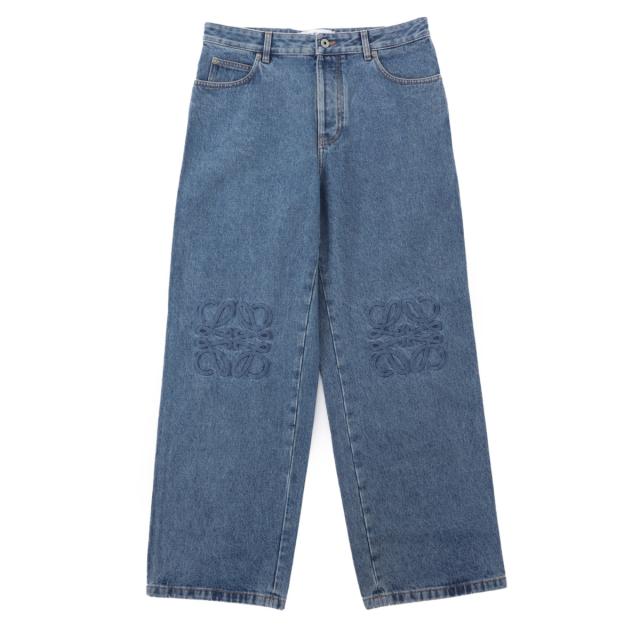 [あす着] ロエベ LOEWE ボタンフライジーンズ バギージーンズ メンズ ANAGRAM BAGGY JEANS