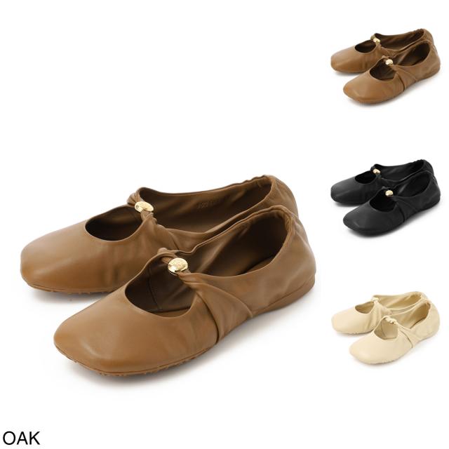 [あす着] ロエベ LOEWE バレエシューズ メリージェーン レディース PEBBLE SOFT BALLERINA