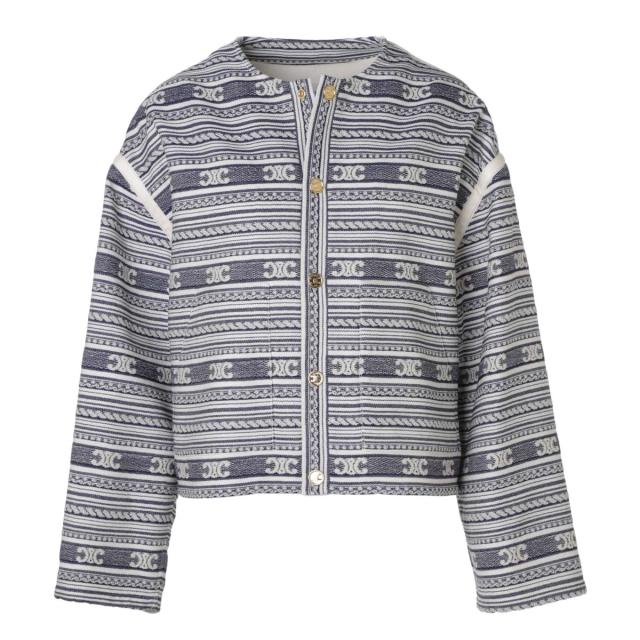 [あす着] セリーヌ CELINE ノーカラージャケット カーディガン レディース BAJA CARDIGAN JACKET