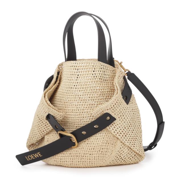 [あす着] ロエベ LOEWE トートバッグ 3WAY ショルダーバッグ レディース PUNCH HOLE SHOPPER MINI