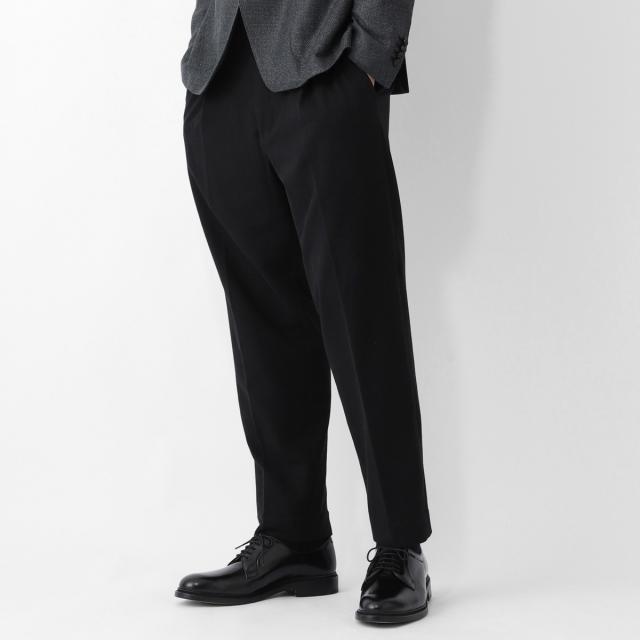 [あす着] チルコロ CIRCOLO 1901 ワンプリーツ スラックス メンズ LIGHT FLEECE CASHMERE TOUCH