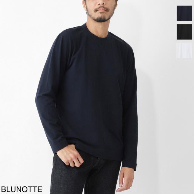 [あす着] チルコロ CIRCOLO 1901 クルーネックカットソー メンズ CASHMERE TOUCH JERSEY カシミアタッチ ジャージー