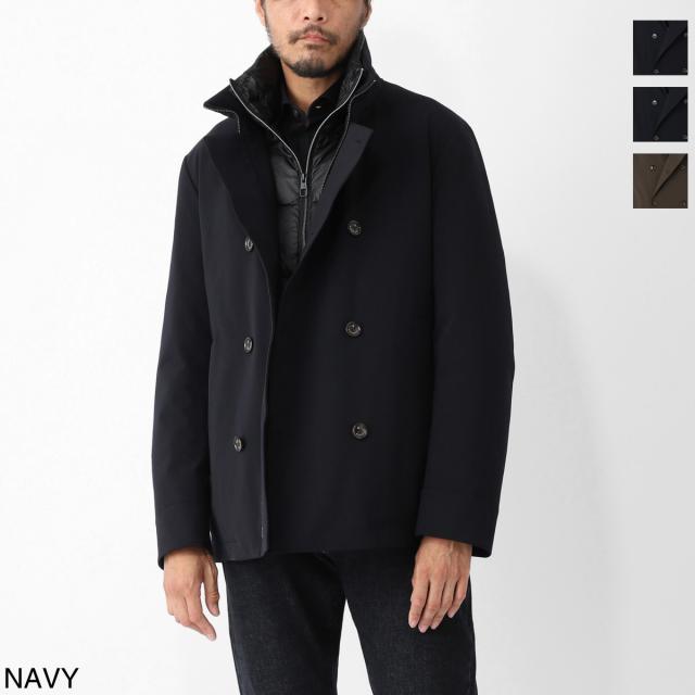 [あす着] モンテコーレ Montecore ライナー付き コート ピーコート メンズ F09MUCX521