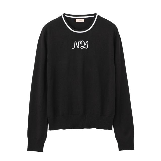 [あす着] ヌメロヴェントゥーノ N°21 クルーネックニット KIDS キッズ ガールズ レディース
