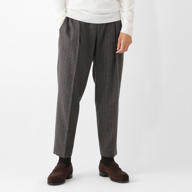 [あす着] ブリリア BRIGLIA 1949 ツープリーツ スラックス ウールパンツ メンズ PORTOBELLO S  EASY FIT