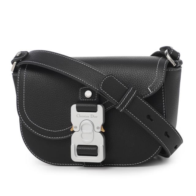 [あす着] ディオール DIOR ショルダーバッグ メッセンジャーバッグ メンズ MINI SADDLE MESSENGER BAG WITH FLAP