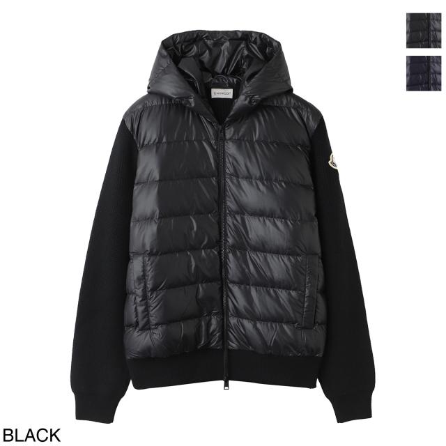 [あす着] モンクレール MONCLER ダウン切り替え ジップアップ カーディガン ジップアップパーカ メンズ