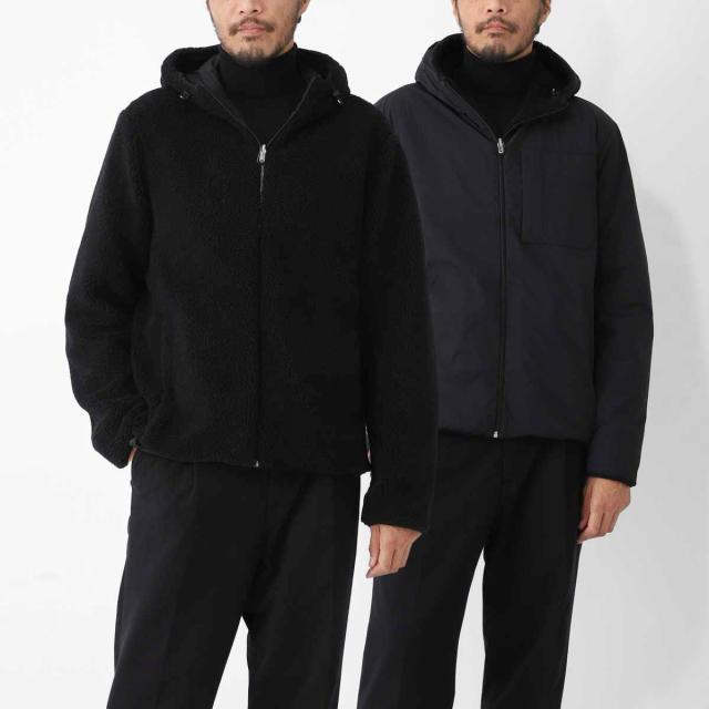 [あす着] ヘルノ HERNO ボアジャケット ボアブルゾン メンズ