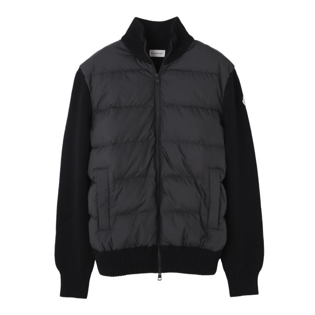 [あす着] モンクレール MONCLER ダウン切り替え ジップアップ カーディガン メンズ