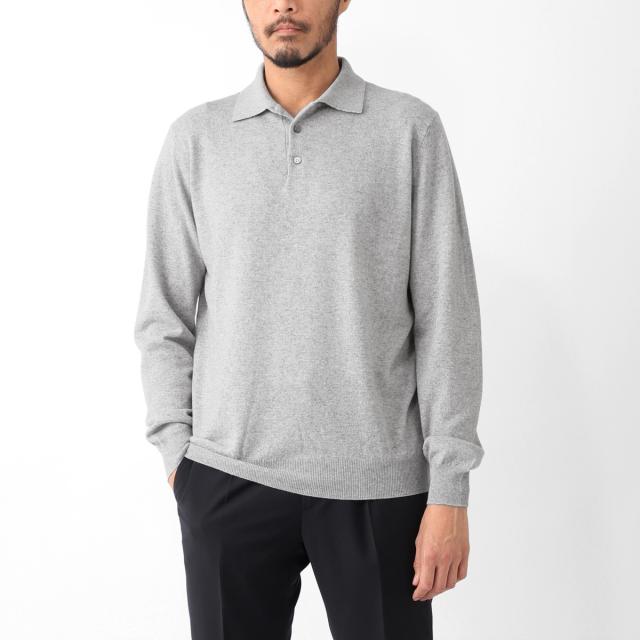 [あす着] フィリッポ デ ローレンティス FILIPPO DE LAURENTIIS 長袖ニットポロシャツ メンズ