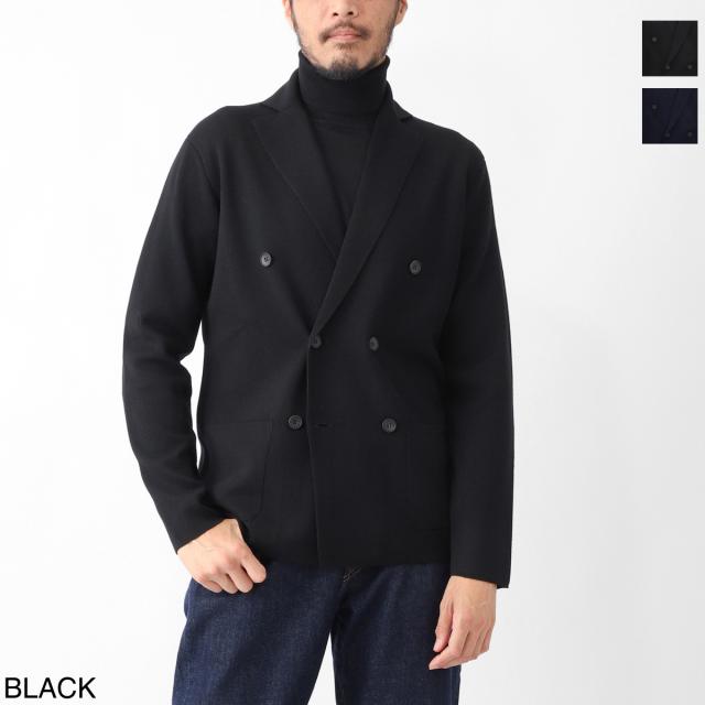 [あす着] フィリッポ デ ローレンティス FILIPPO DE LAURENTIIS ダブルブレスト ニットジャケット メンズ