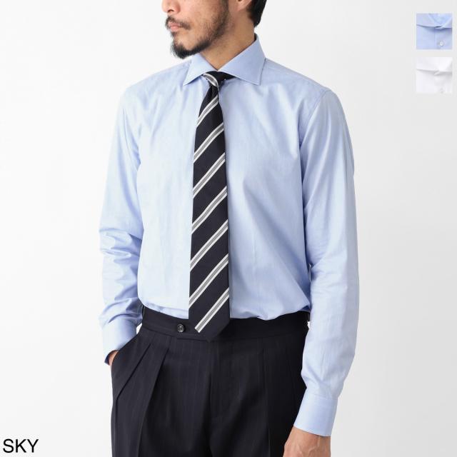 [あす着] ボリエッロ BORRIELLO ワイドカラー シャツ セミワイドカラー フレンチカラー メンズ MARECHIARO SLIM FIT