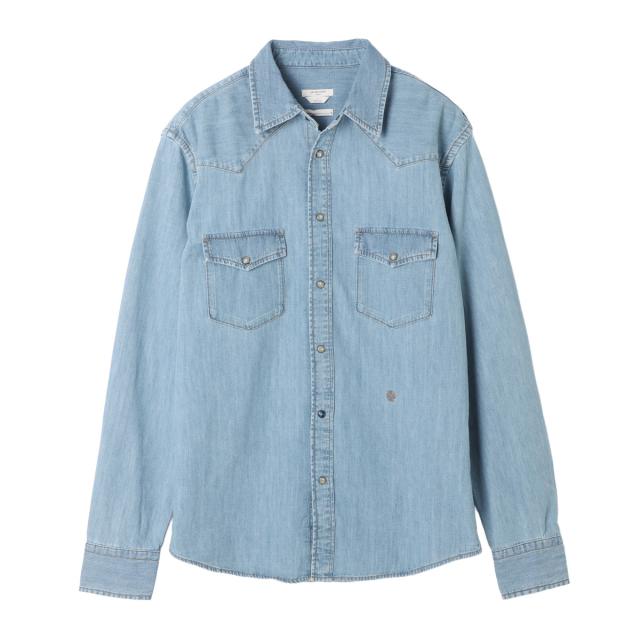 [あす着] ヤコブコーエン JACOB COHEN デニムシャツ ウエスタンシャツ メンズ CAMICIA WESTERN