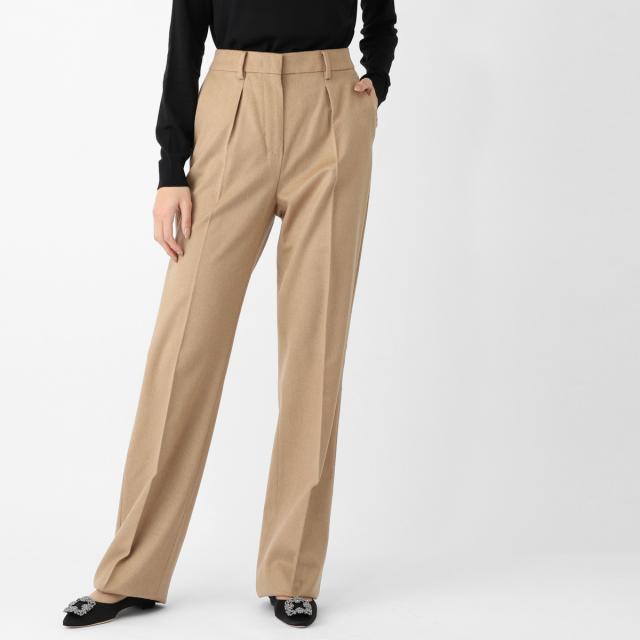 [あす着] マックスマーラ Max Mara ウールパンツ レディース CARBONE