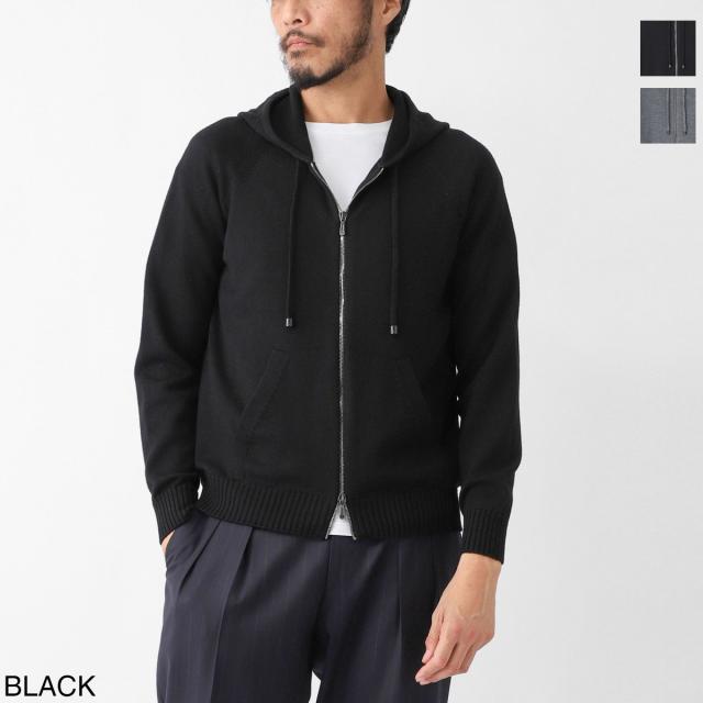 [あす着] ドルモア DRUMOHR ジップアップ パーカ ニット パーカ メンズ