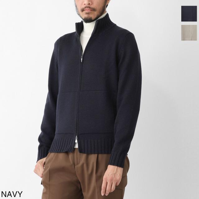 [あす着] フィリッポ デ ローレンティス FILIPPO DE LAURENTIIS ジップアップ カーディガン メンズ FULLZIP ML MERINO E.FINE