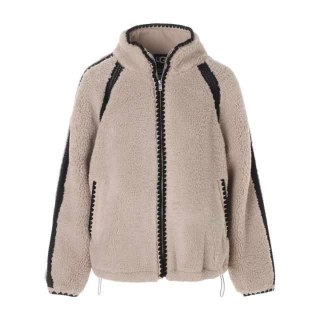 [あす着] アグオーストラリア UGG Australia ジップアップ フリース ボアジャケット レディース NIKIA CROCHET UGGFLUFF JACKET