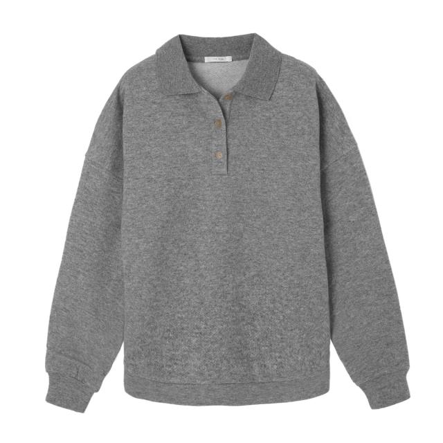 [あす着] ザ ロウ THE ROW 長袖ポロシャツ レディース CORZAS TOP カシミアとコットン製トップス